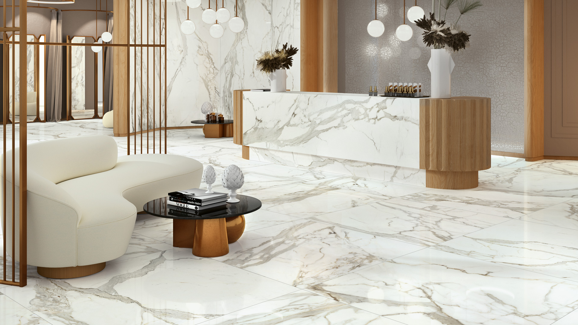 White - Porcelain tiles and Kerlite for Floors and Walls