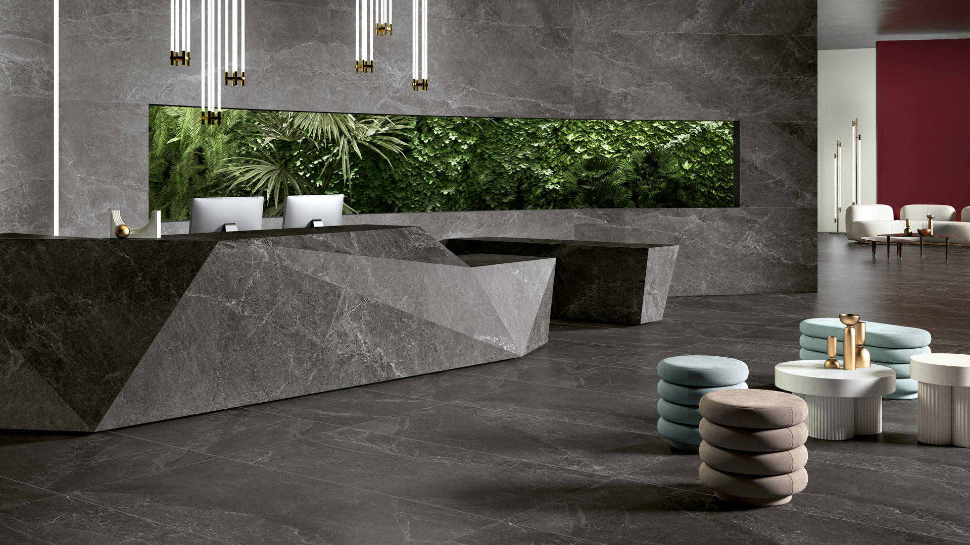 Furniture - Porcelain tiles and Kerlite for Floors and Walls