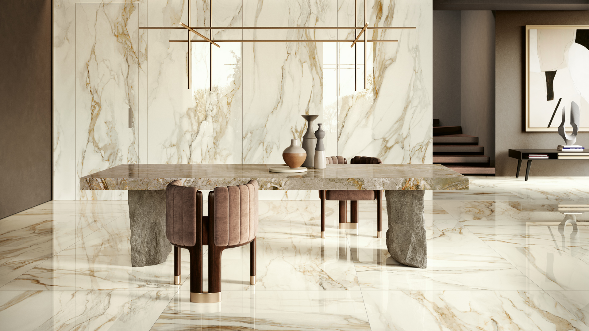 Marble - Porcelain tiles and Kerlite for Floors and Walls